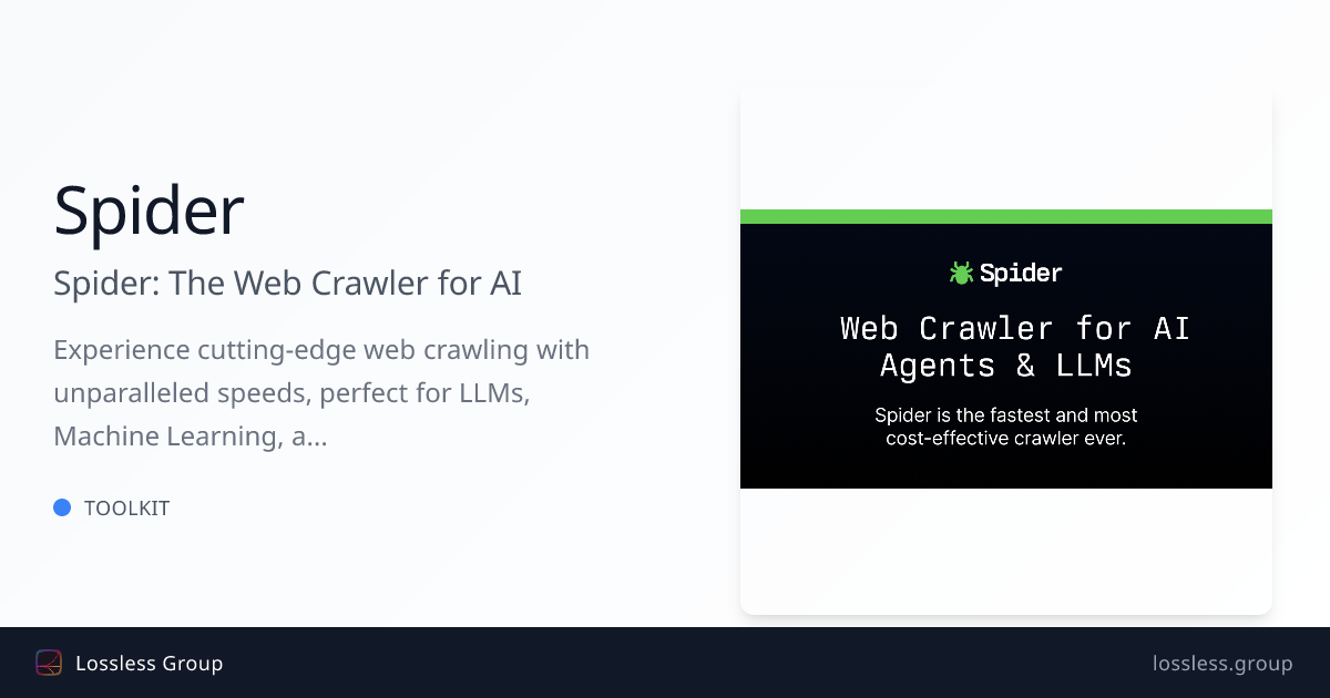 Spider: The Web Crawler for AI