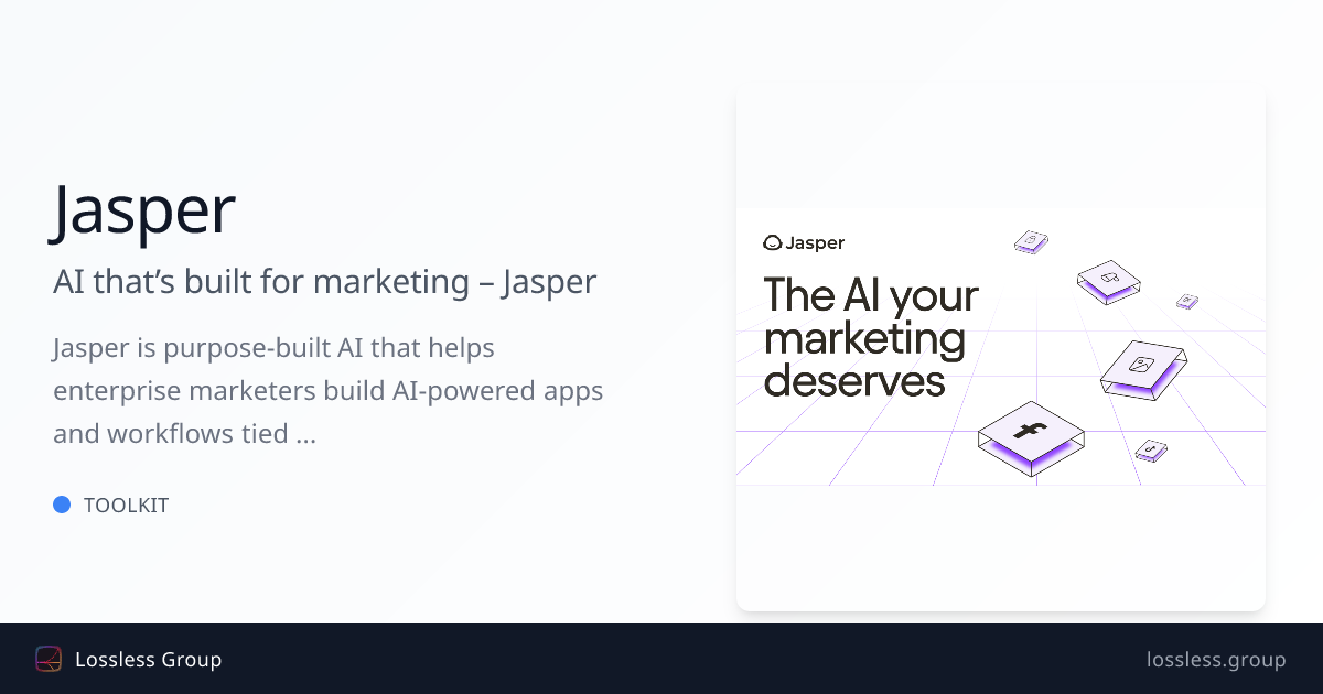 AI that’s built for marketing – Jasper