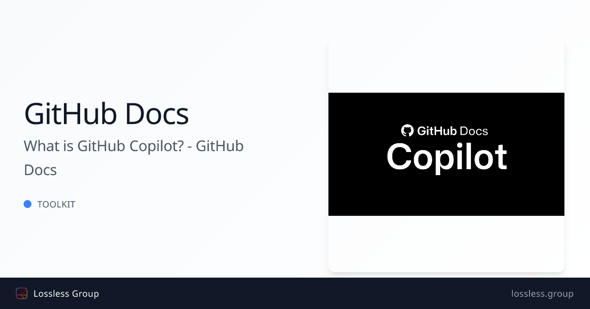 What is GitHub Copilot? - GitHub Docs