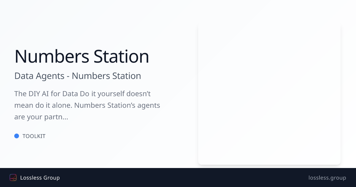 Data Agents - Numbers Station