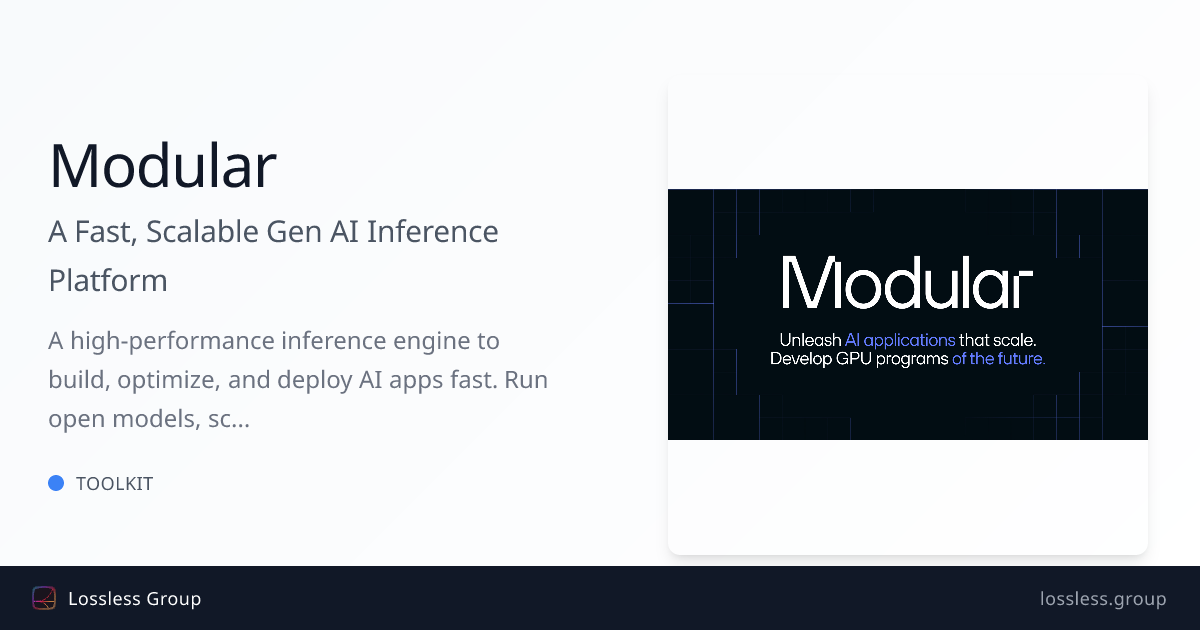 A Fast, Scalable Gen AI Inference Platform